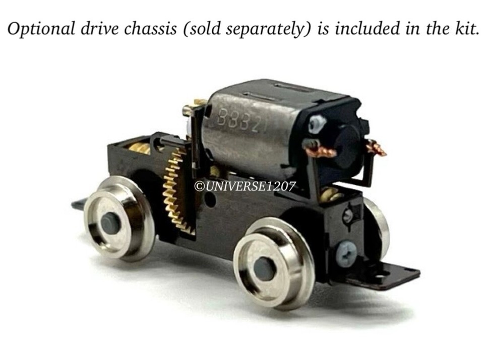 N Scale Aru-Model Vintage Streetcar Kit w/Power Drive Chassis Tram Car ...