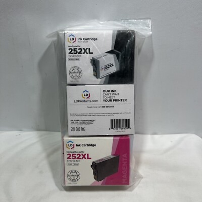 LD Ink Cartridge Color 5 pack for 252XL (3 color +2 Black) New | eBay