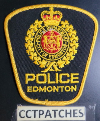 EDMONTON, CANADA POLICE YELLOW SHOULDER PATCH | eBay