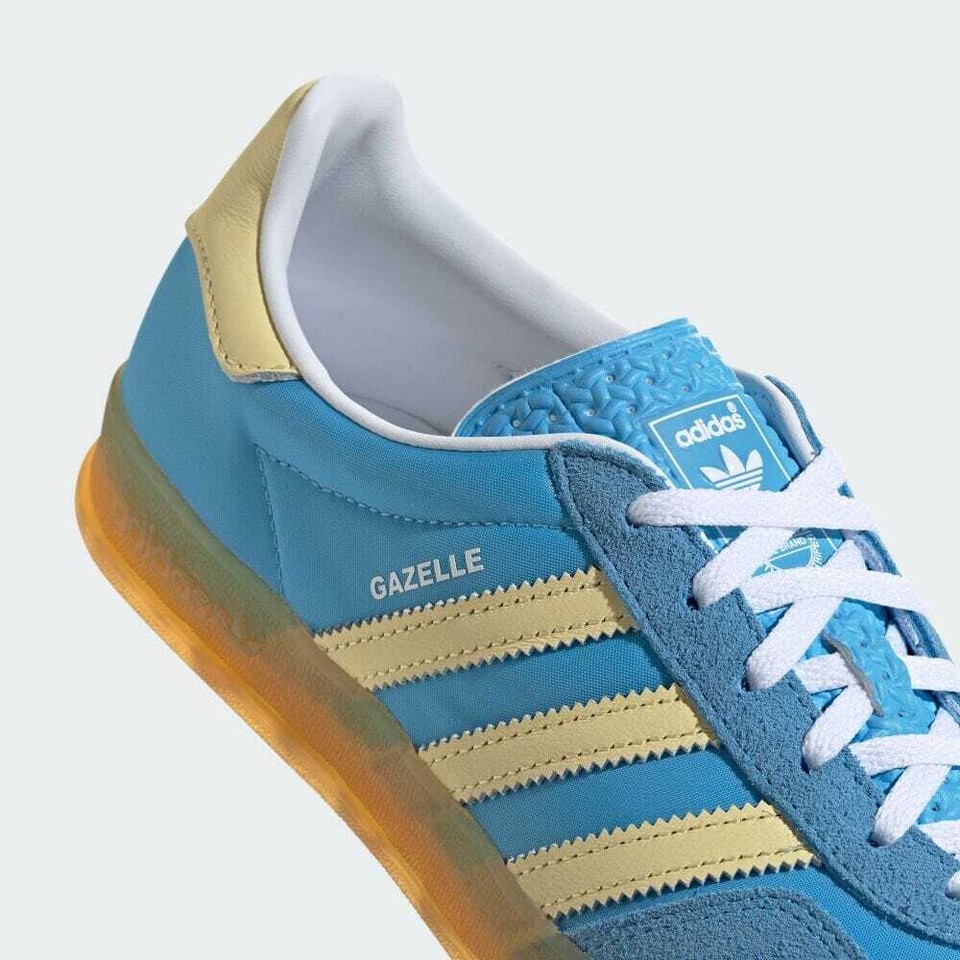 adidas Originals Gazelle Indoor IE2960 Semi-blue men's woman shoes ...