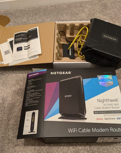 NETGEAR Nighthawk AC1900 C7000V2 Wi Fi Cable Modem Router | eBay