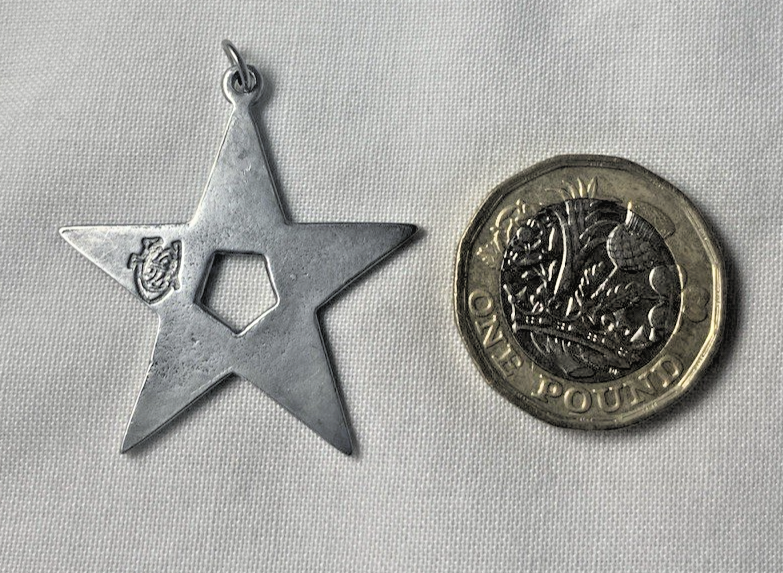Pentagram Pentacle Pewter Pendant St Justin Cornwall Druid Wiccan | eBay