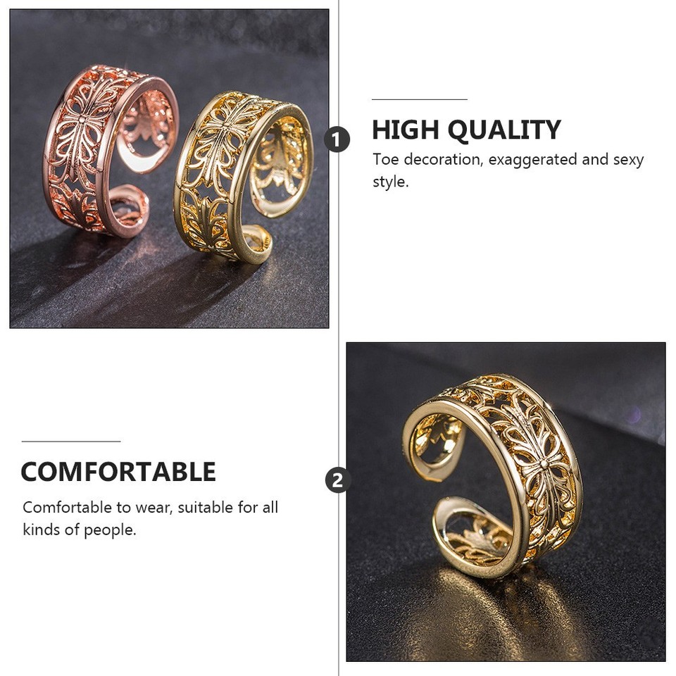 3Pcs Toe Knuckle Ring Foot Ring Toe Decoration Accessory Open Foot ...