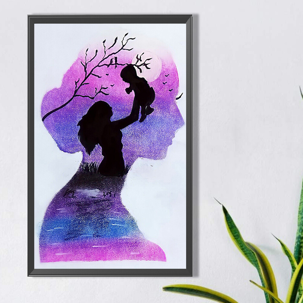 5D DIY Full Round Drill Diamond Painting Abstract Kit Home Decoration ...