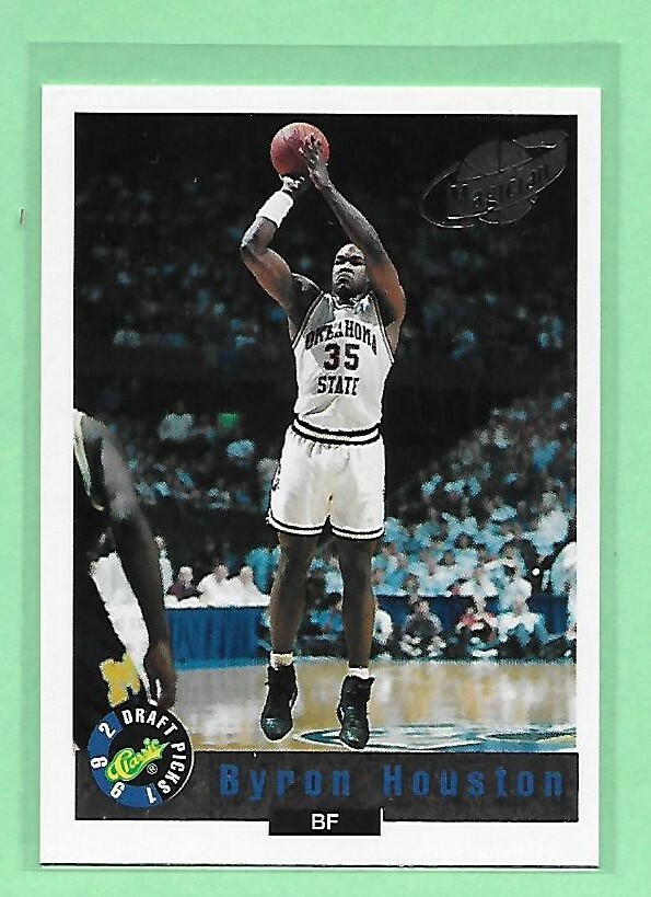 1992-93 Classic Draft Magicians Basketball Byron Houston RC #BC13 ...
