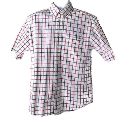 Ivy Crew Classics Mens Size Large Short Sleeve Button Down Cotton Shirt ...