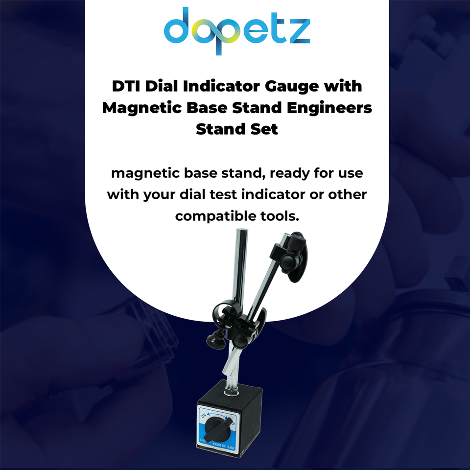 Magnetic Base Stand Dial Test Indicator Gauge DTI Clock Mount Base Only ...