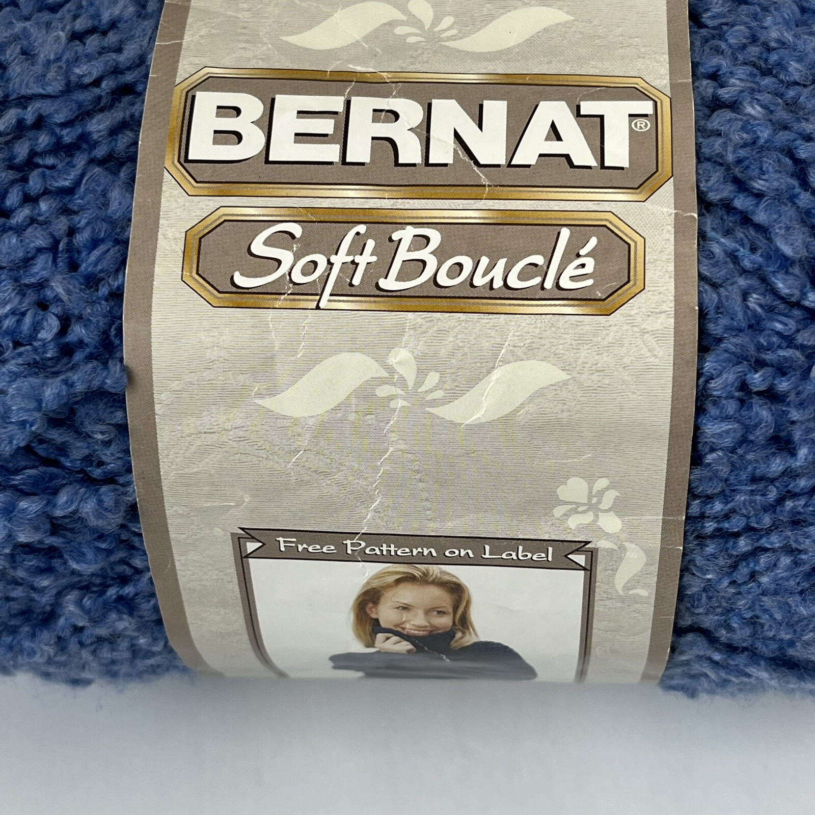 Bernat Soft Boucle Yarn 4 Skeins Color 626116 Blue Acrylic 5oz Each for ...