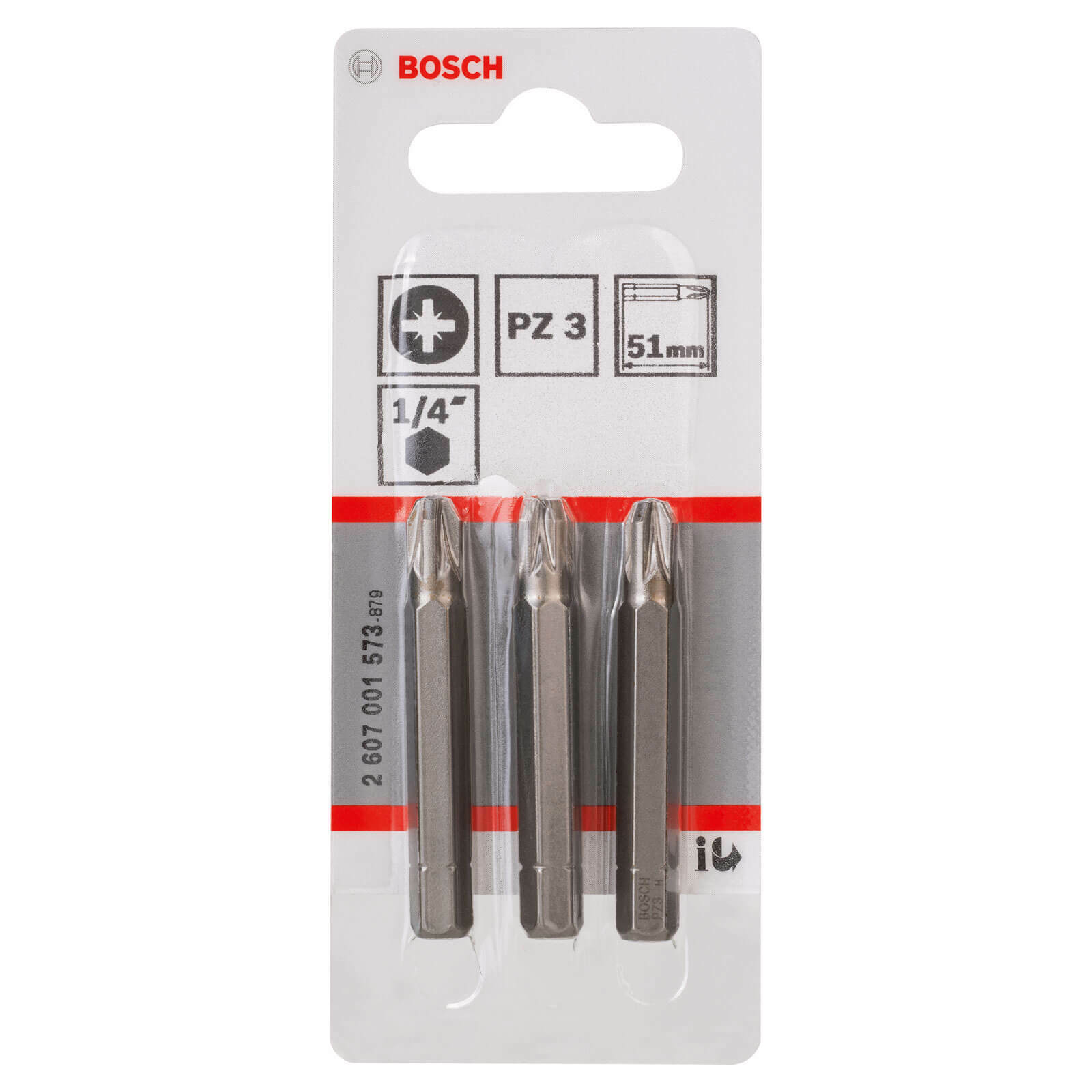 Bosch Extra Hard Pozi Screwdriver Bits PZ3 50mm Pack of 3 | eBay