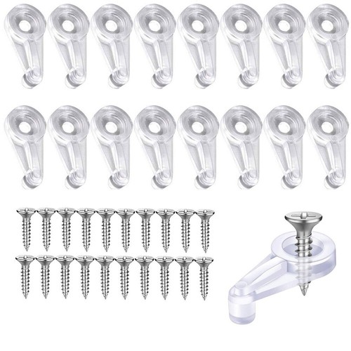 50 Plastic Glass Panel Clips for Furniture and More Easy Install and ...