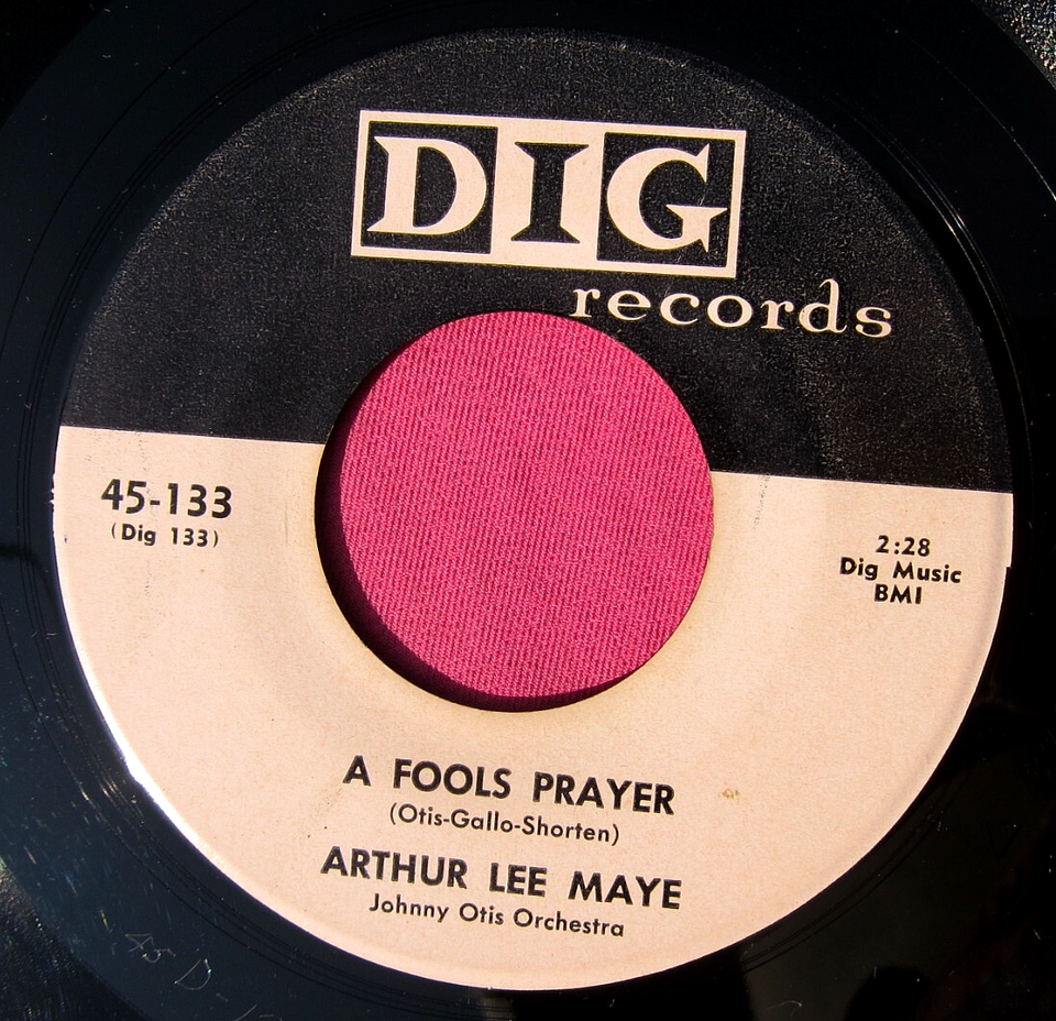 ARTHUR LEE MAYE - Whispering Wind / A Fool's Prayer - Doo-Wop 45 rpm ...