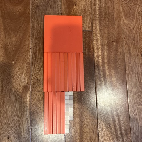 Math Base 10 Set. Educational Teaching Aids Counting Cubes And Sticks ...