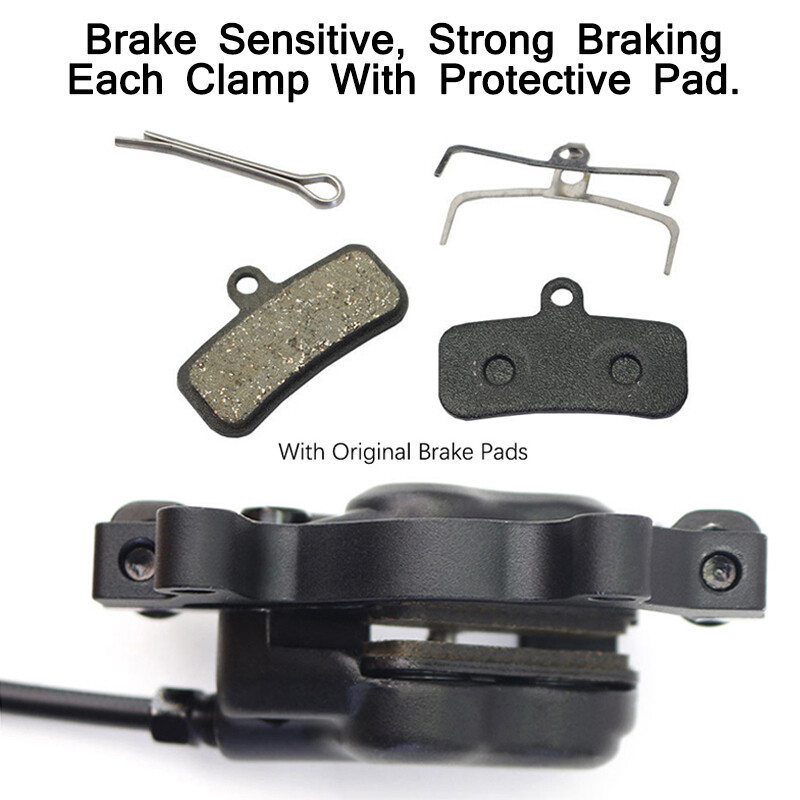 ZOOM HB876 4 Pistons Hydraulic Disc Brake Mountain Bike Front Rear IS ...