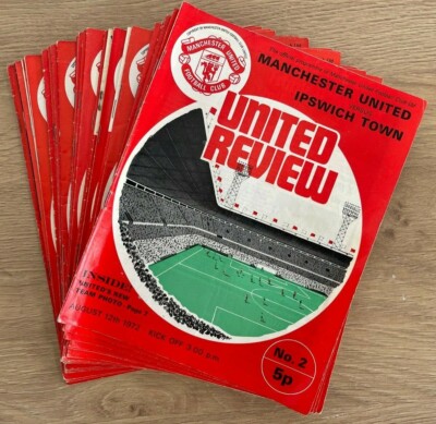 Man Utd Home Programmes Season 1972/73 (set of 24) | eBay