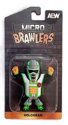 AEW HOLOGRAM Micro Brawler Figure All Elite Crate Exclusive WWE ROH ...