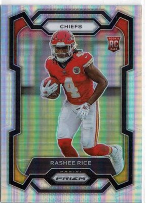 2023 Panini Prizm Rashee Rice (Chiefs) Silver Prizm Rookie Card No. 350 ...
