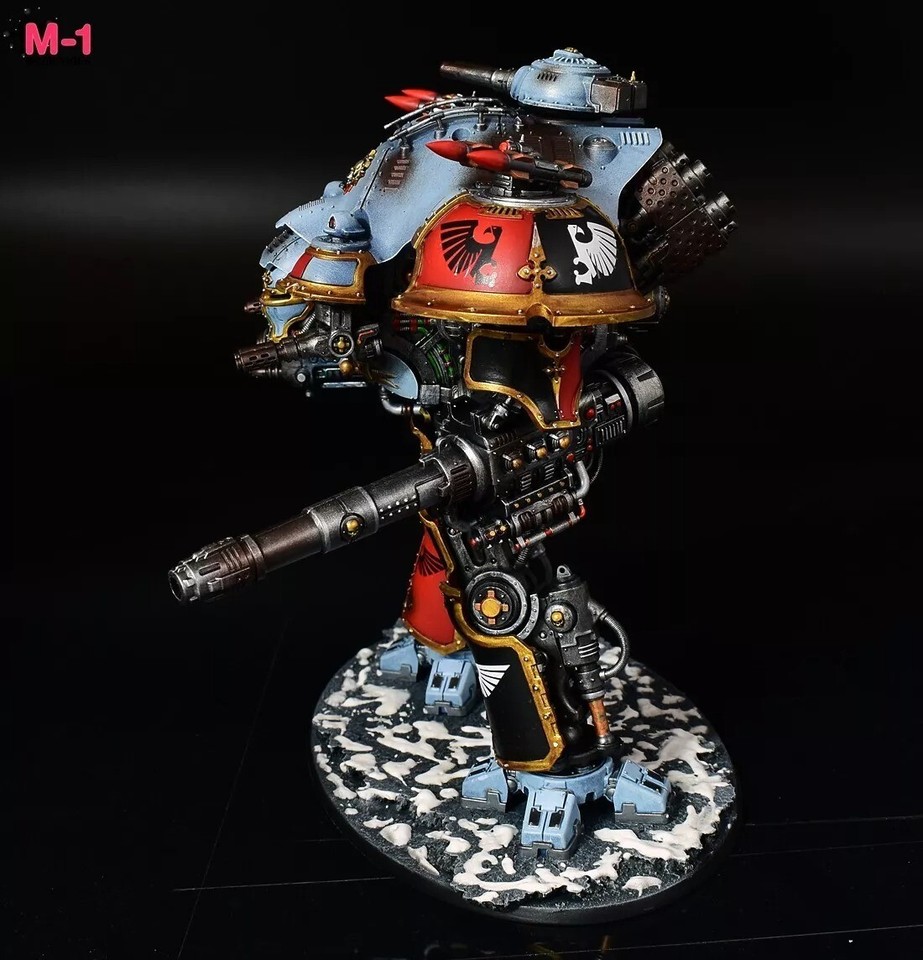 Warhammer 40k Space Wolves Imperial Knights Knight Castellan M1 painted ...