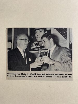 Ron Swoboda Mets Barney Kremenko 1967 S&S Baseball Pictorial CO 4X3 ...