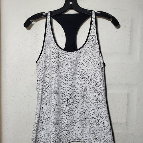 Fabletics Tank Top Womens Medium Activewear Gym Black & White | eBay