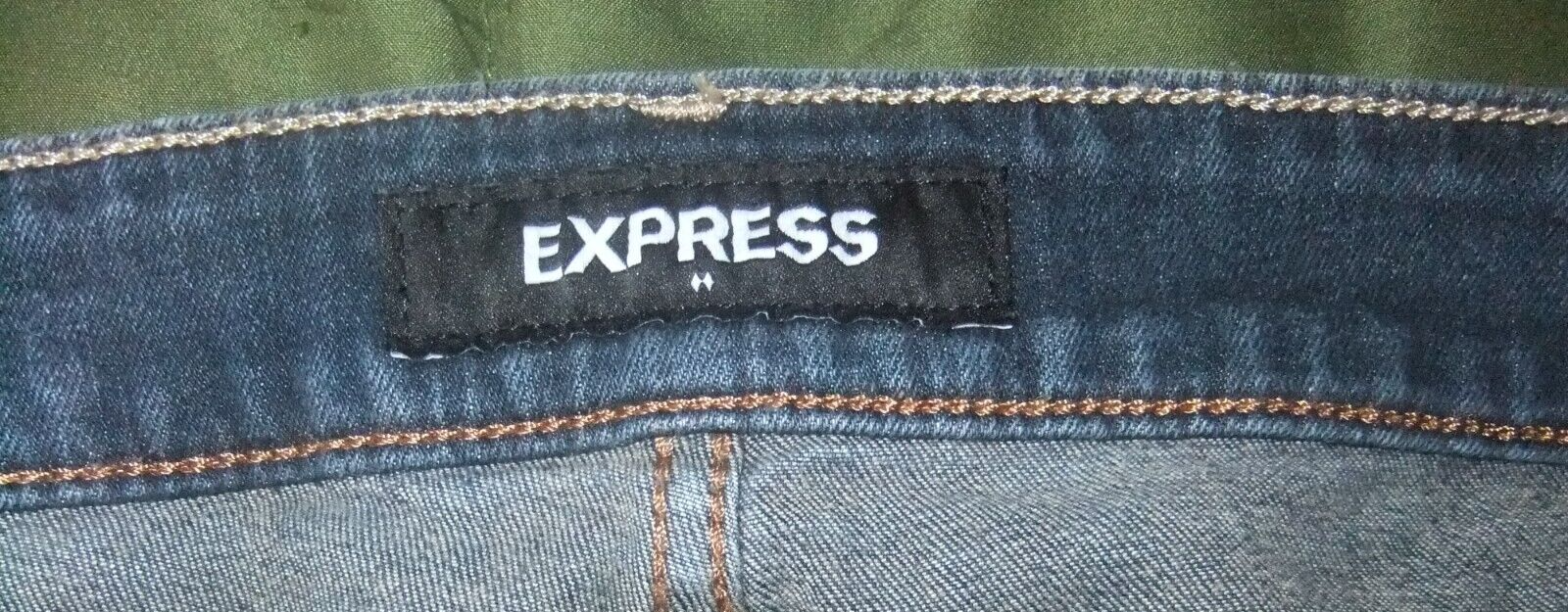 Express Rocco Slim Fit Skinny Leg Moto Denim Jeans Stretch Men's 34x30 ...