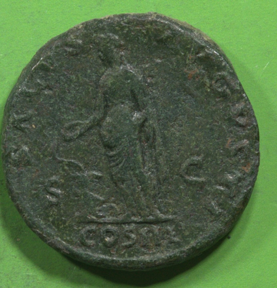 Roman Imperial ae AS Coin of Hadrian SALUS | eBay
