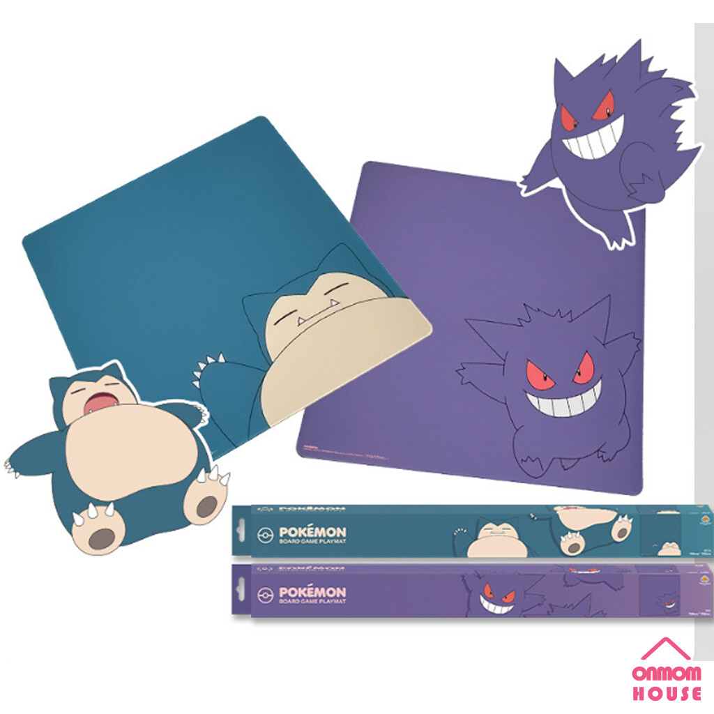 Pokemon Play Mat 5 Type Board Game Pad TCG Pikachu Eevee Snorlax Gengar ...