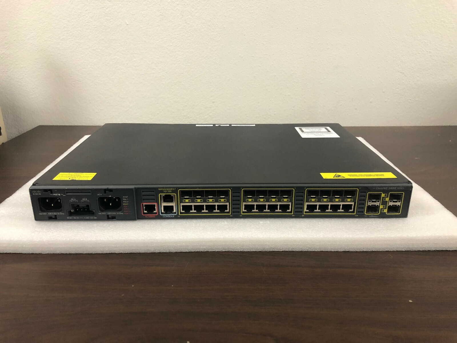 CISCO ME-3400EG-12CS-M W/DUAL DC PSU | eBay