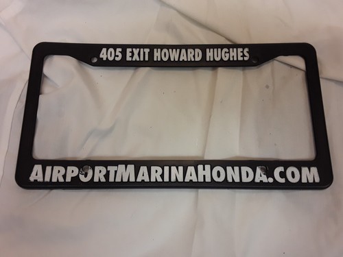 Airport Marina Honda 405 LAX Los Angeles Plastic Car License Plate ...