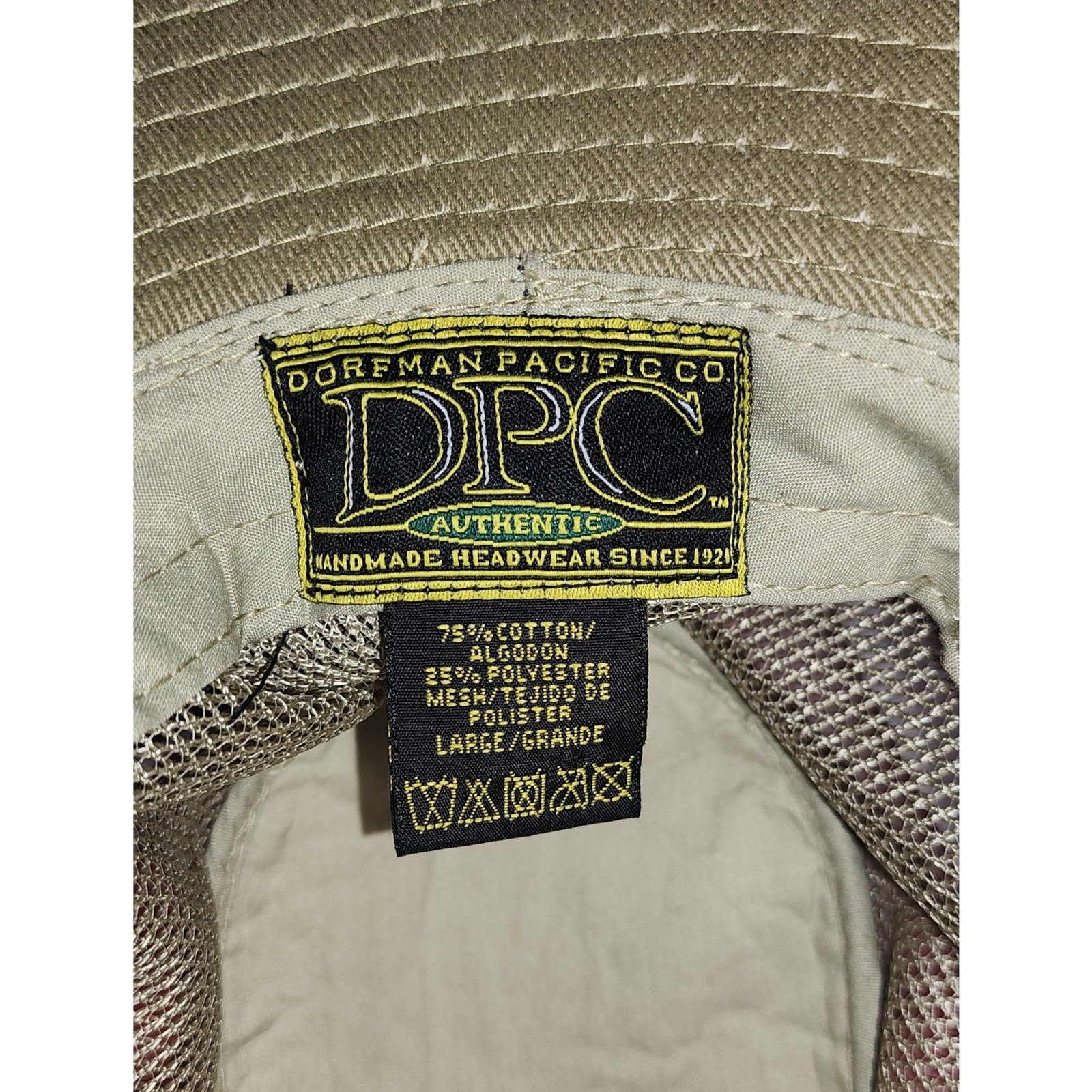 Dorfman Pacific Company Safari Hat Size Large - Gem