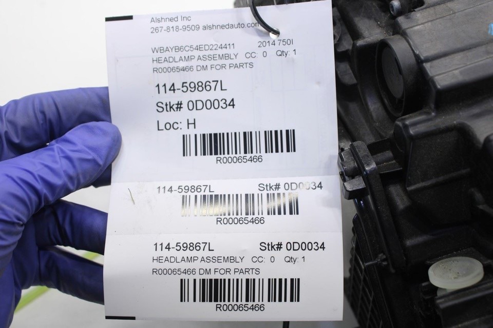 13-15 BMW 750i xDrive Front Left LED Headlight Lamp 63117348501 OEM ...