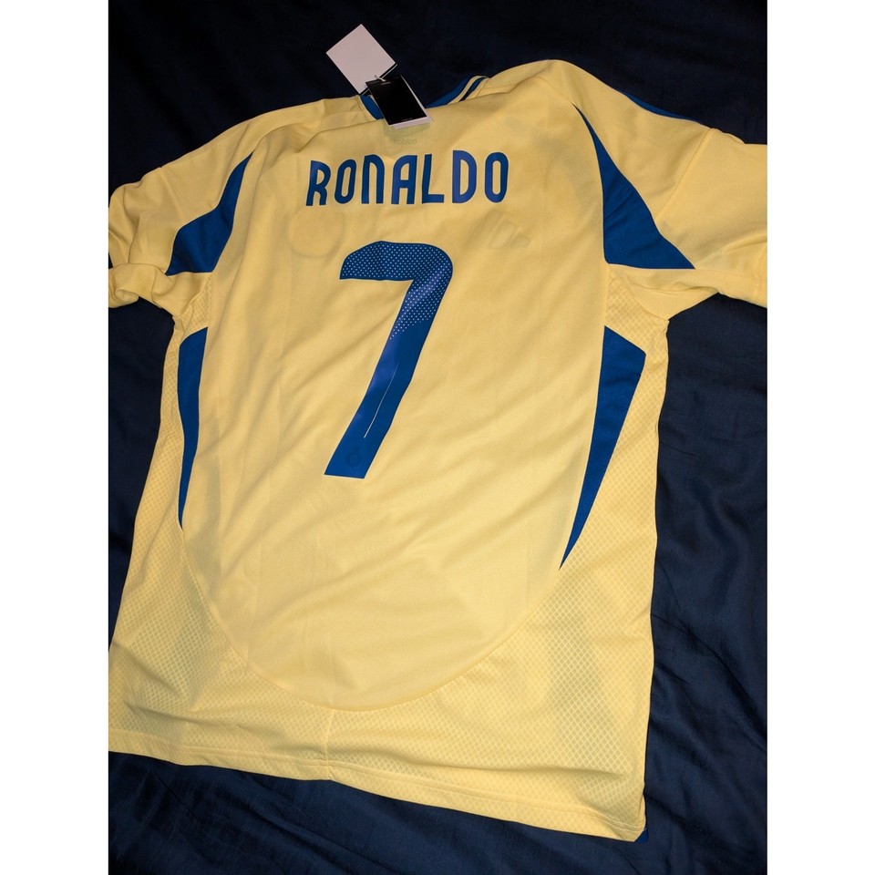 Adidas Cristiano Ronaldo Al Nassr FC 24/25 Home Soccer Jersey Large ...