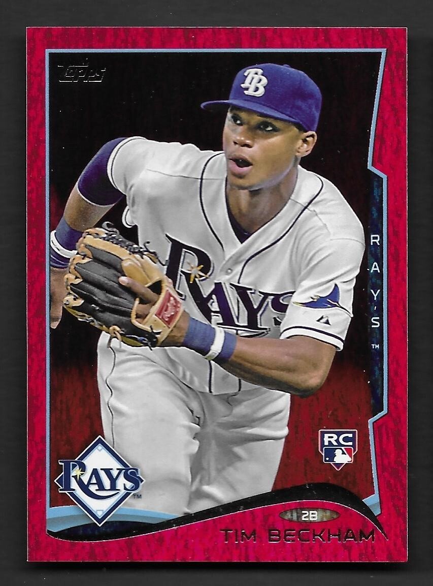 2014 Topps Red Foil #605 Tim Beckham RC Tampa Bay Rays | eBay