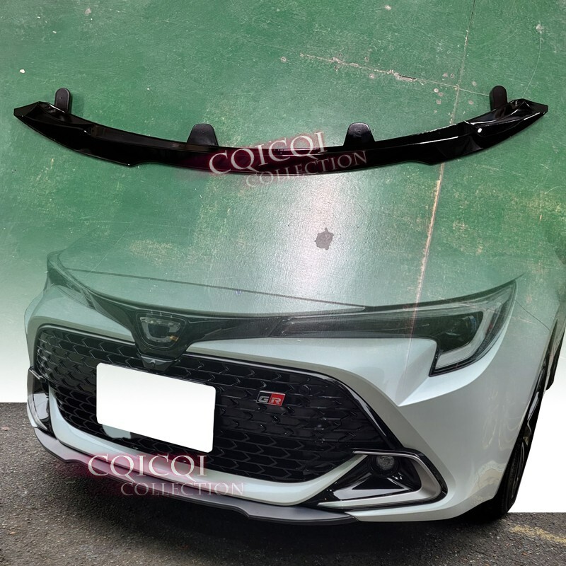 Gloss Black V type front spoiler for Toyota 2023~ Corolla hatchback SE ...