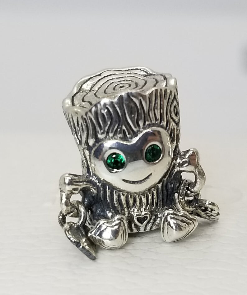 Authentic PANDORA Charm Green Eyes Sweet Tree Monster Bead 798260NRG ...