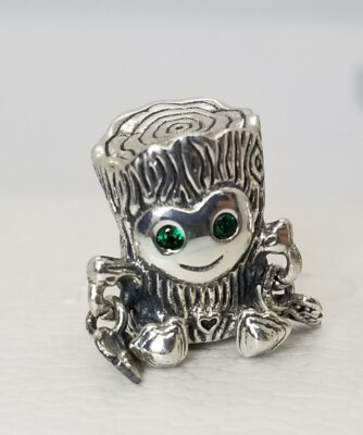 New Authentic Pandora Charm Green Eyes Sweet Tree Monster Bead ...