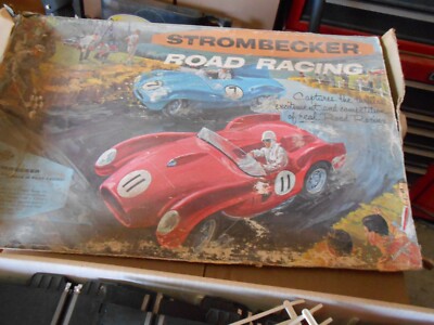 Vintage Strombecker Road Racing Slot Car Set With Extra Parts | eBay