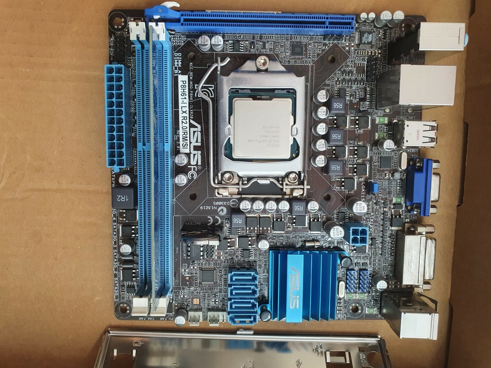 ASUS P8H61-I LX R2.0, LGA 1155/Socket H2, Intel (P8H61ILXR20RMSI ...