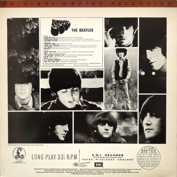 The Beatles - Rubber Soul (1984) MFSL 1-106 Original Master Recording ...