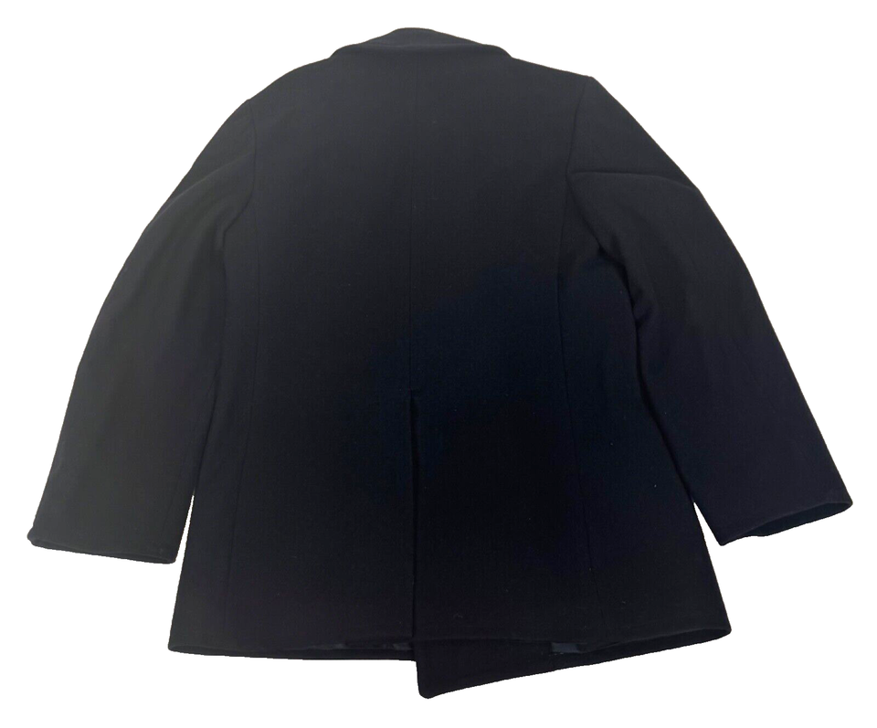 USN US Navy Enlisted Pea Coat Peacoat Wool Blue Silver Buttons 36 ...