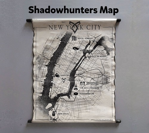 Shadowhunters New York City Map The Mortal Instruments Map NYC Map ...