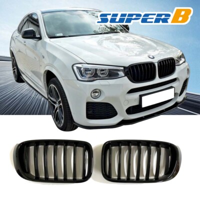 Front Bumper Grill Gloss Black Grille Fit 2015-17 BMW X3 F25 LCI 2014 ...