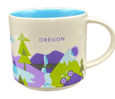 2017 Starbucks Coffee Tea Mug Oregon State You Are Here Collection 14 ...