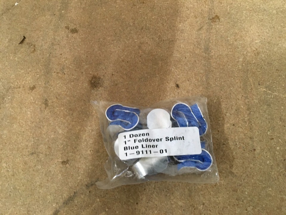 Pack of 12 1" Fold Over Finger Splint BLUE LINER 1-9111-01 | eBay