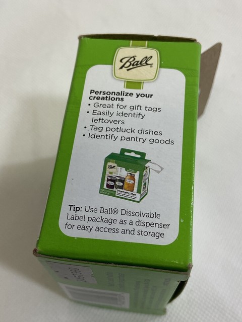 BALL Dissolvable Labels Set of 60 Regular 1 for sale online | eBay