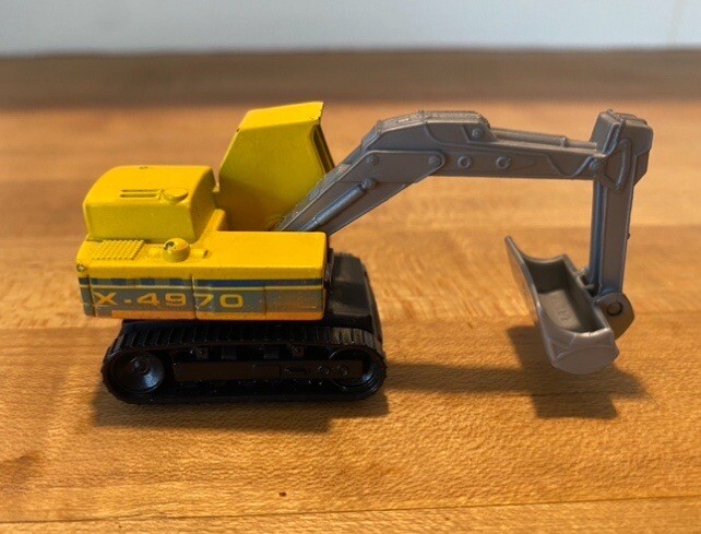 1980 Matchbox Excavator X 4970 Construction Vehicle - Vintage - Yellow ...