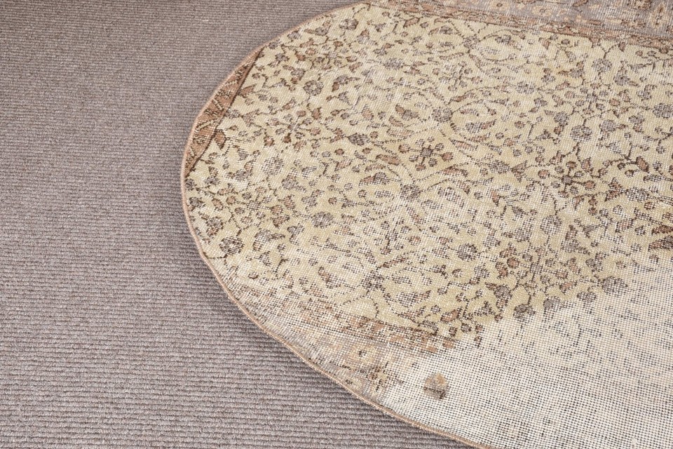 Moroccan Rug, Cozy Beige and Brown Moroccan Rug, 3.7x3.6 ft | eBay