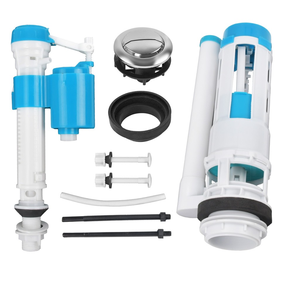 Toilet Cistern Repair Kit Fill Flush Valve Dual Button Water Tank ...