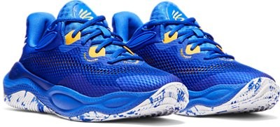 Under Armour Unisex UA Lockdown 7 Low Basketball Shoes Royal/Taxi/White ...