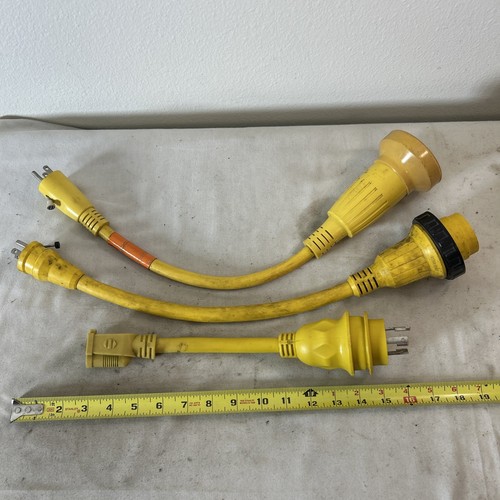 (3) Pc Marinco / Amp Up Shore Power Adapter Set: 30A To 15A Pigtail | eBay