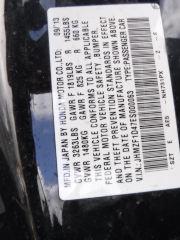 Engine Hybrid Gasoline 1.5L VIN 1 6th Digit Fits 13-16 CR-Z 16877395 | eBay
